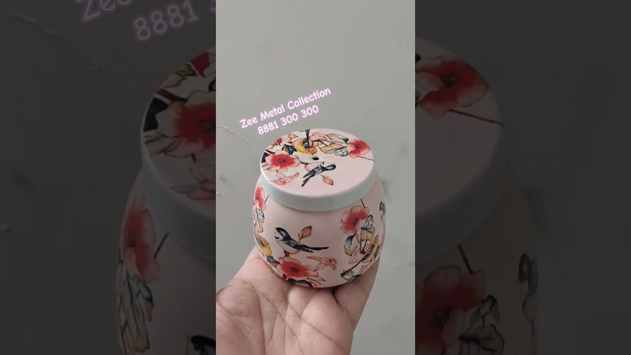 Bird's Print on Metal Dry Fruits Box available at Zee Metal Collection #shorts