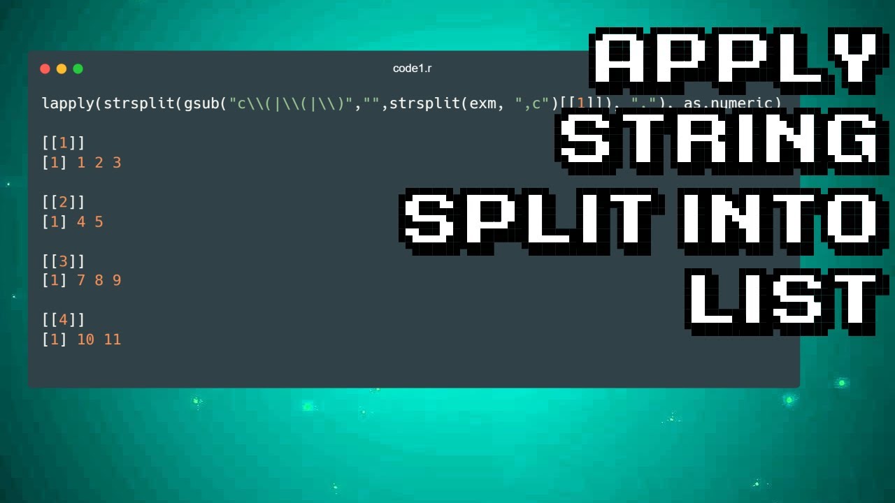 Mastering String Splitting: Convert Strings into Lists