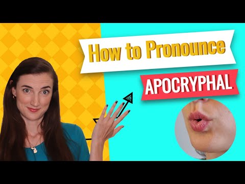 How to pronounce APOCRYPHAL, American English Pronunciation Lesson