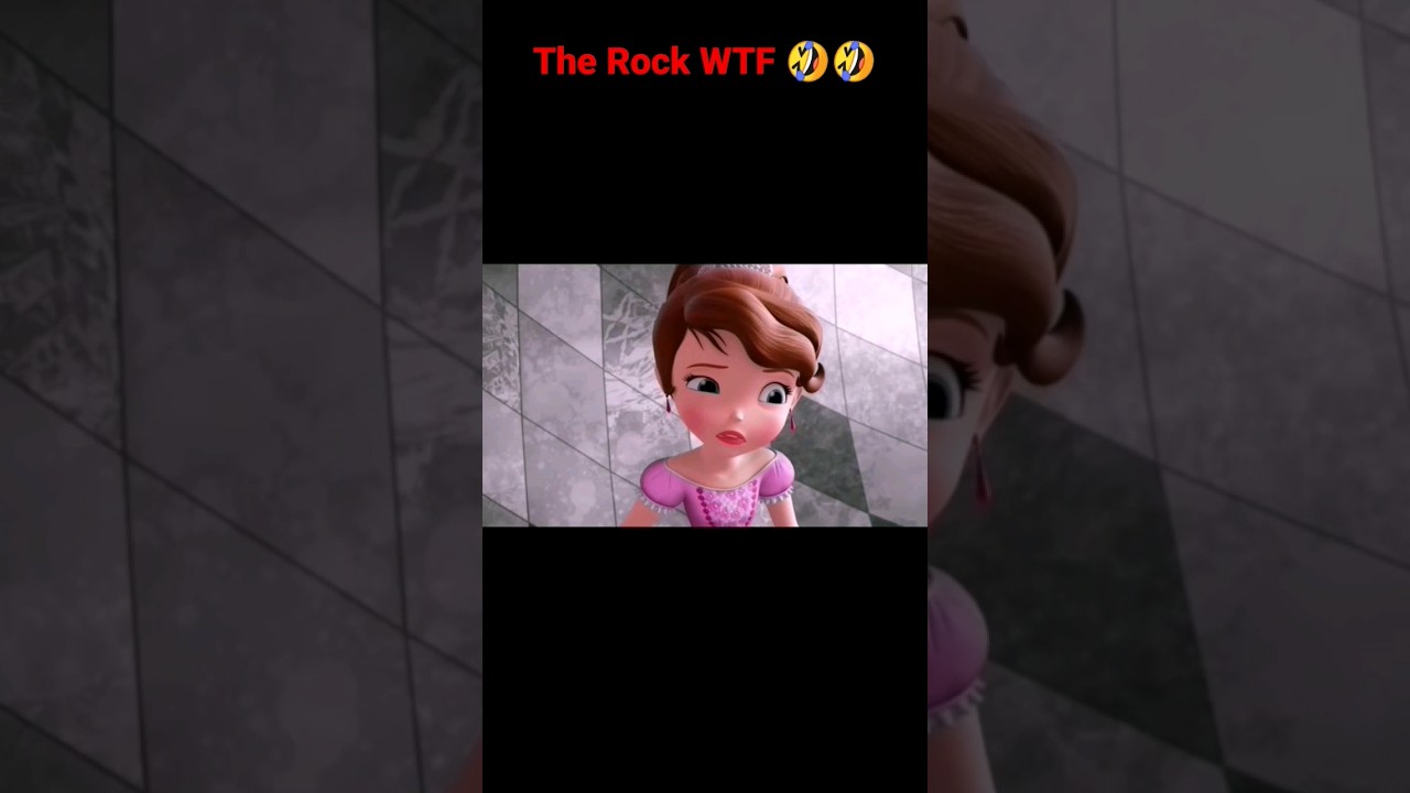 Sofia the First - The Rock WTF #memes #therock #sofiathefirst #shorts