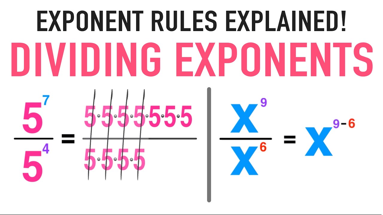 Exponent Rules: Dividing Exponents with the Same Base!