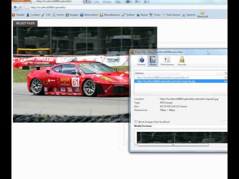 Resize image before upload to server - Uploadify