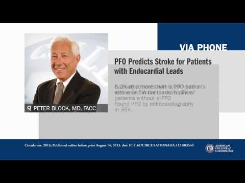 PFO Predicts Stroke for Patients with Endocardial Leads