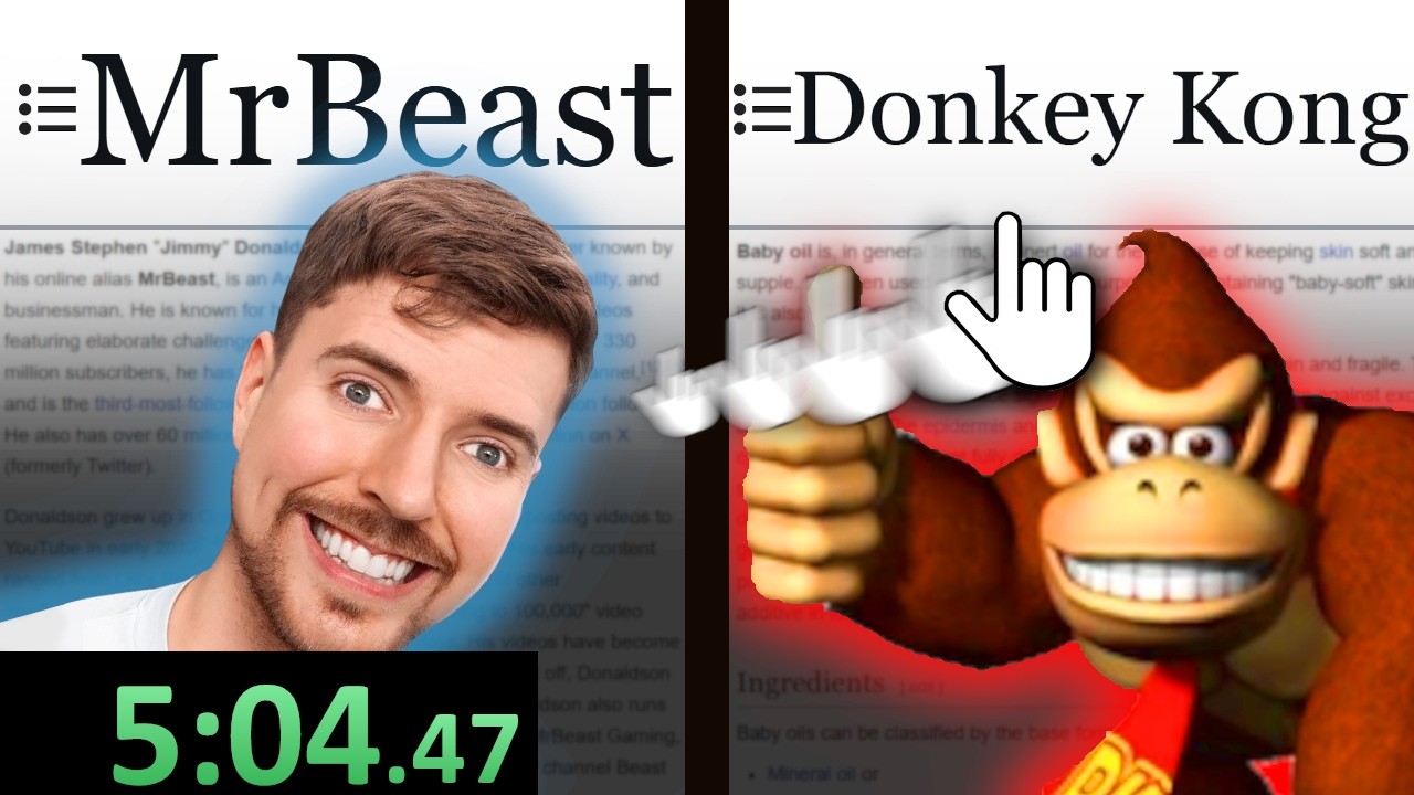 Wikipedia Speedrun Bingo is Surprisingly Intense