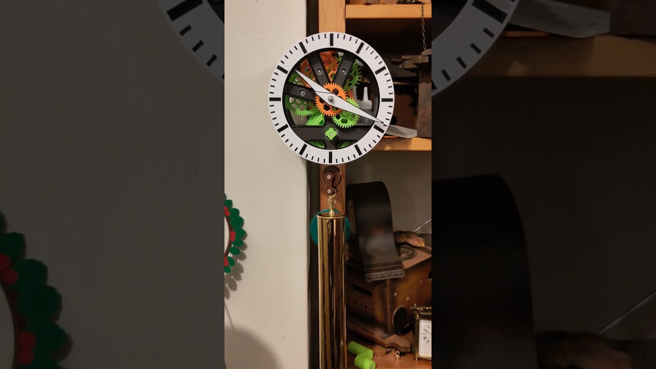 Mini 3D printed pendulum clock.