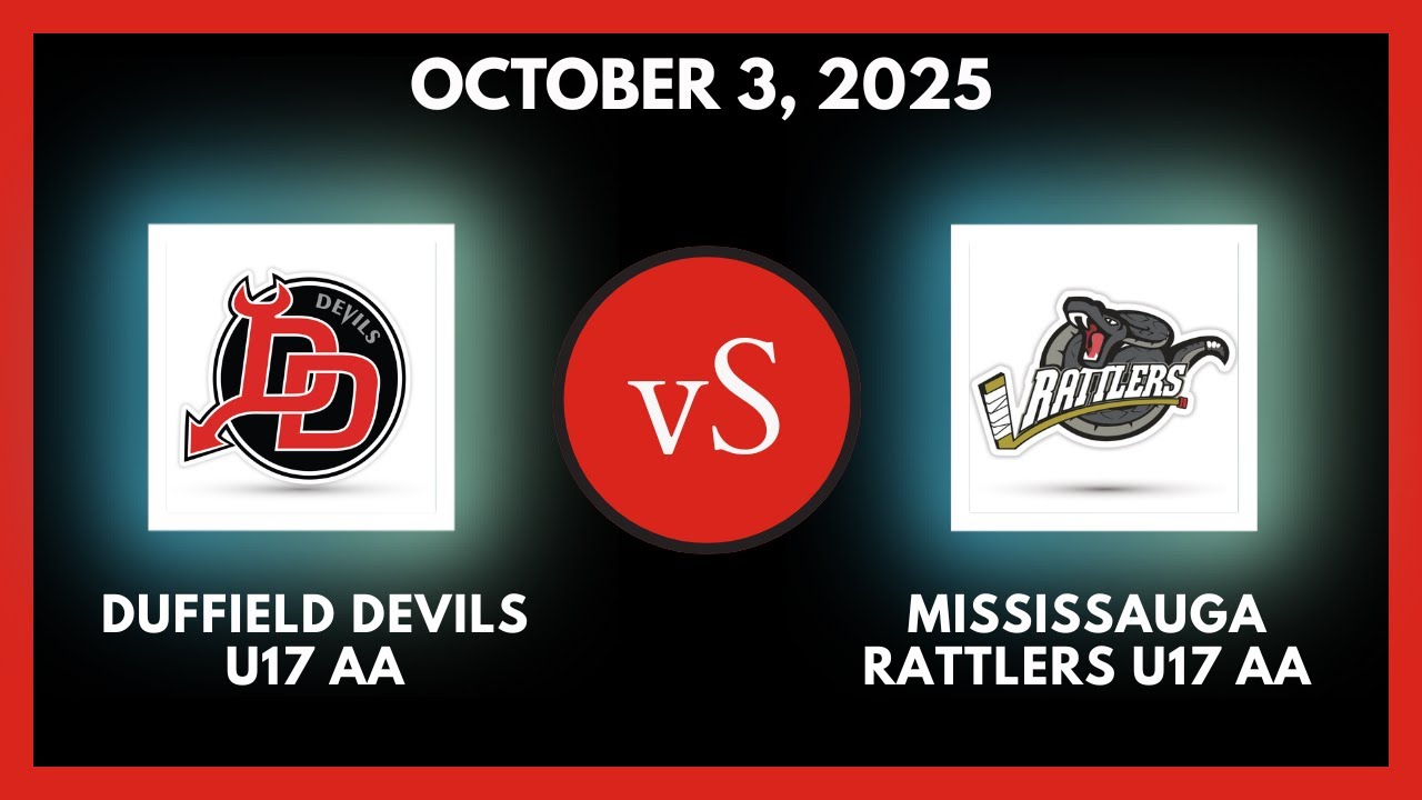 Duffield Devils U17 AA vs Mississauga Rattlers October 3, 2025 1st Period