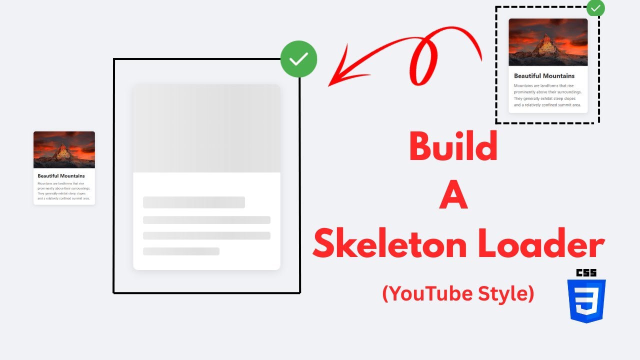 Stop Using Spinners! Build a Skeleton Loader (YouTube Style) | CSS Skeleton Loading Screen Tutorial
