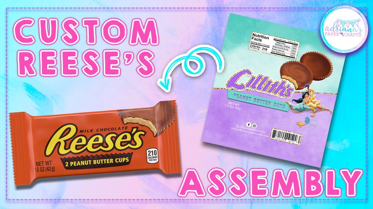 How to assemble a custom Reese's Candy Wrapper