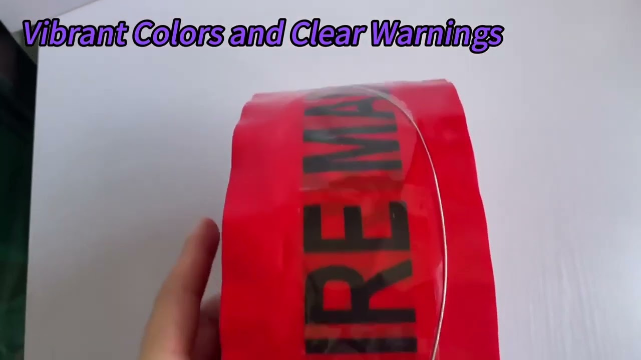 Detectable underground warning tape