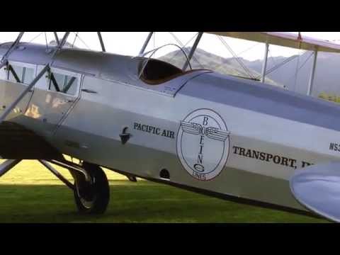 Bella & Margaux at NCVAM - Addison Pemberton and his 1928 Boeing 40C