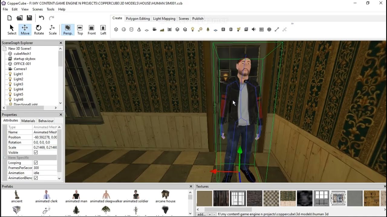 COPPERCUBE 6.5.1 | SETUP A THIRD PERSON CHARACTER - FULL BLENDER TUTORIAL.