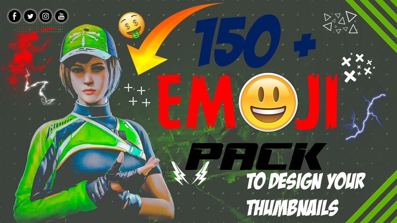Free 150+ emojis pack by DDA Network | emojis for thumbnail | Emoji Give away | DDA Network