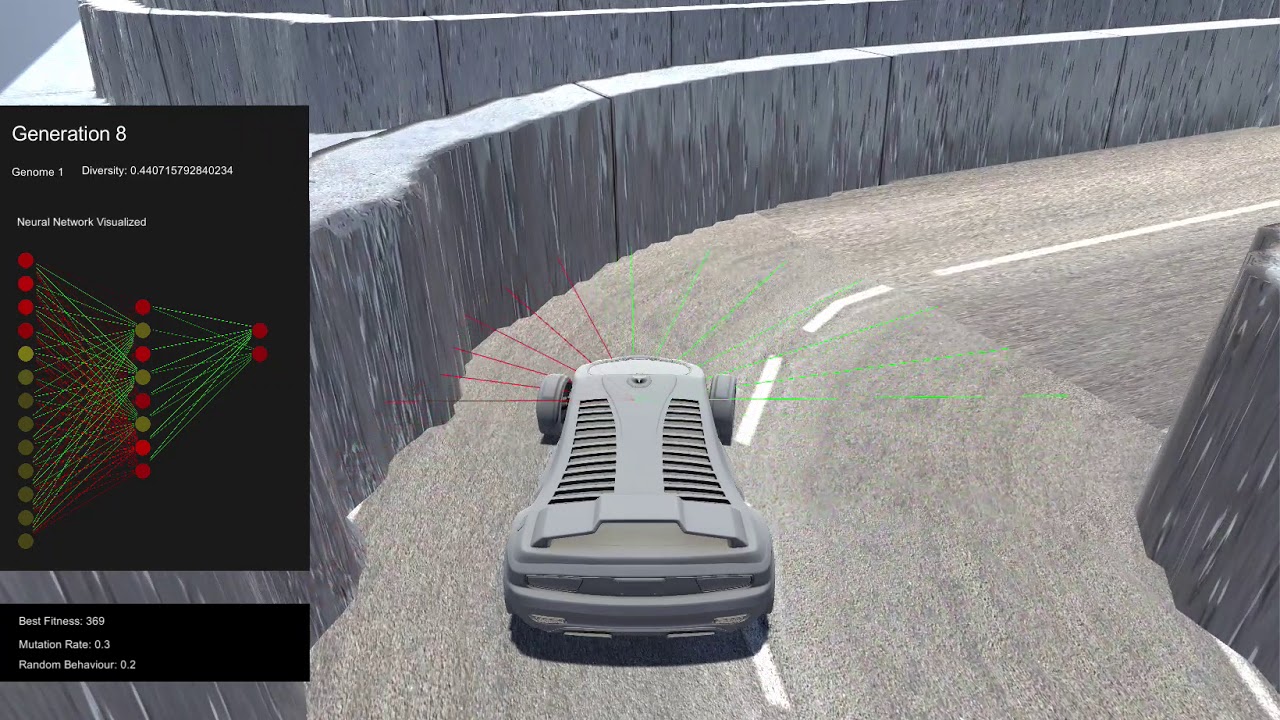 Self Driving Car Using a Neural Network