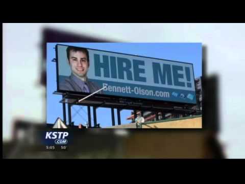 'Hire me!' billboard leads to job for 22-year-old