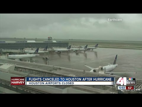 Flights canceled to Houston in wake of Hurricane Harvey