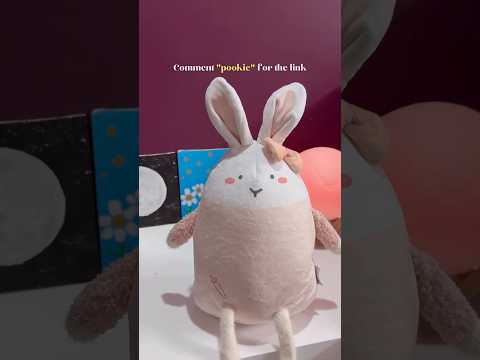 "Unboxing Peach Bunny Travel Pillow 🐰🍑 Soft toy, neck pillow & style in one! Order now on Amazon!