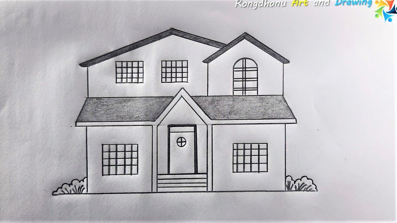 How to draw a Tinny House || #house drawing