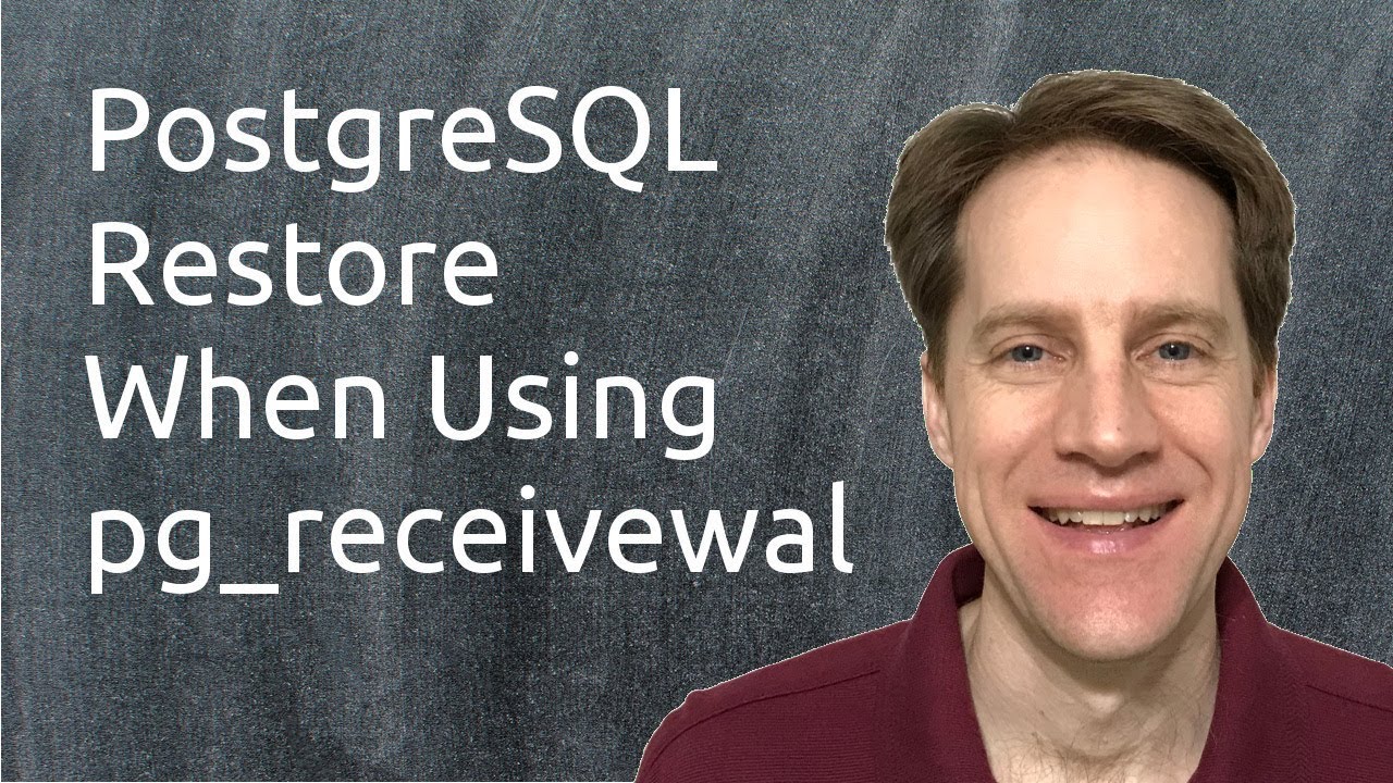 PostgreSQL Restore When Using pg_receivewal