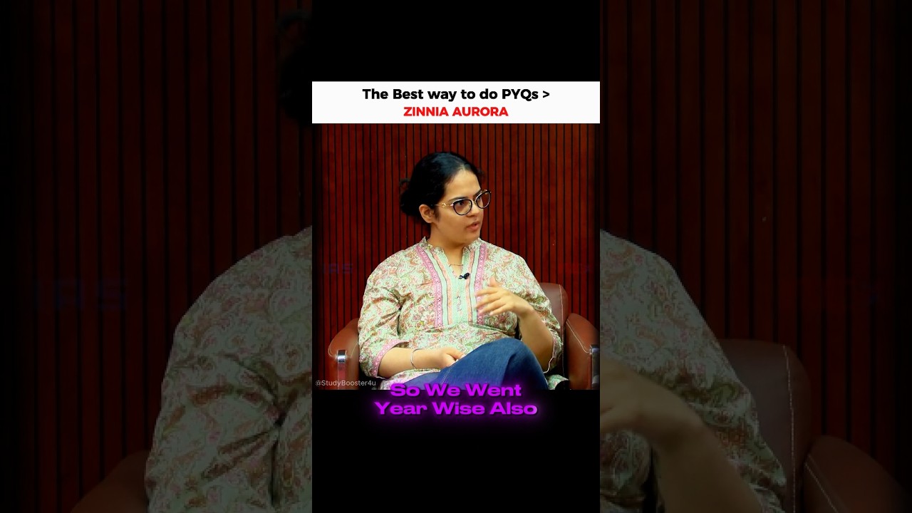 Best way to do PYQ for UPSC💯 | Zinnia Aurora UPSC Topper 2024 Video by NEXT IAS #studybooster4u