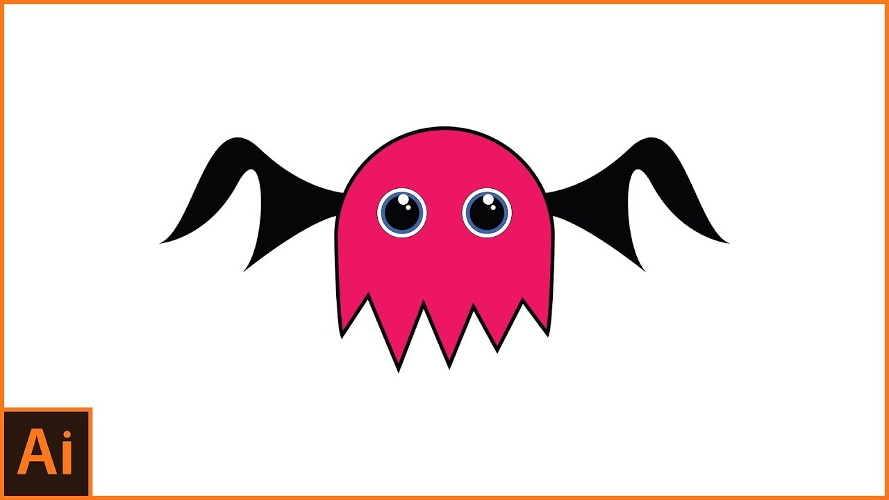 Illustrator Tutorial - How To Create A Monster Character