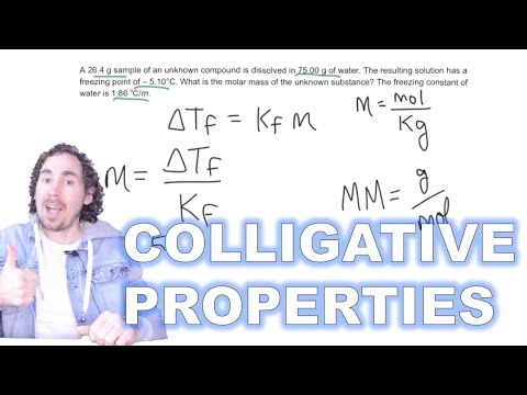 Calculating Molar Mass Using Colligative Properties — Examples - Expii
