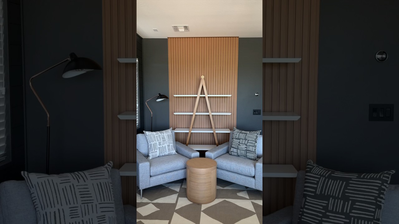 Easy Beginner Friendly Slat Accent Wall #diyprojects #accentwall #bedroomdesign