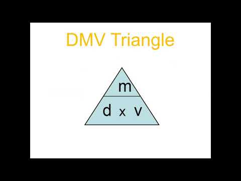 DENSITY MASS AND VOLUME TRICK