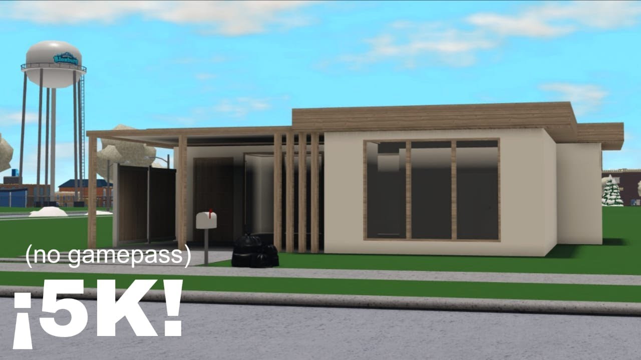 ♡🏡Casa para principiantes sin gamepass 🌱 5K (Bloxburg)🌸