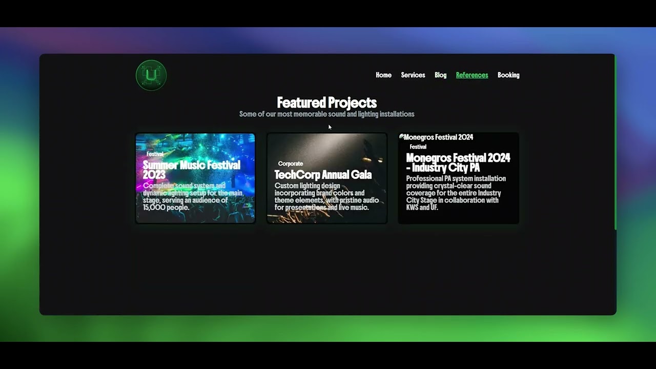 Lume Sonic - An Opensource landing page with github link