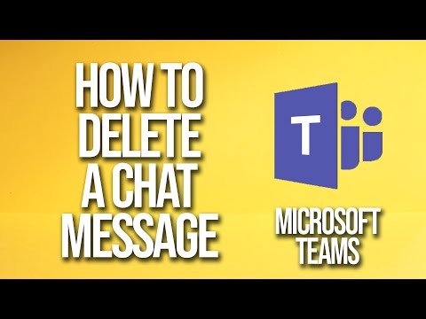 How To Delete A Chat Message Microsoft Teams Tutorial