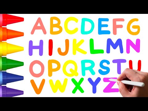 Alphabet Tracing for Kids | A to Z | Writing Alphabet Letters | 🌈Rainbow Paint Art
