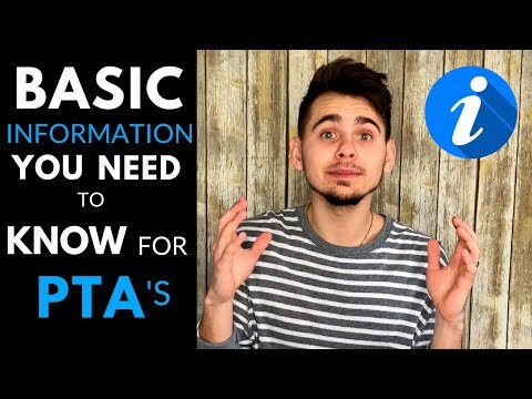 Basic Information You'll NEED TO KNOW if You Are Going to Be a PTA