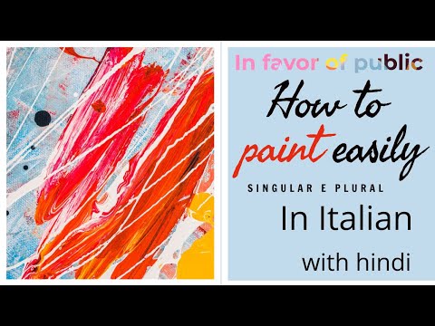 Singular and plural in Italian language