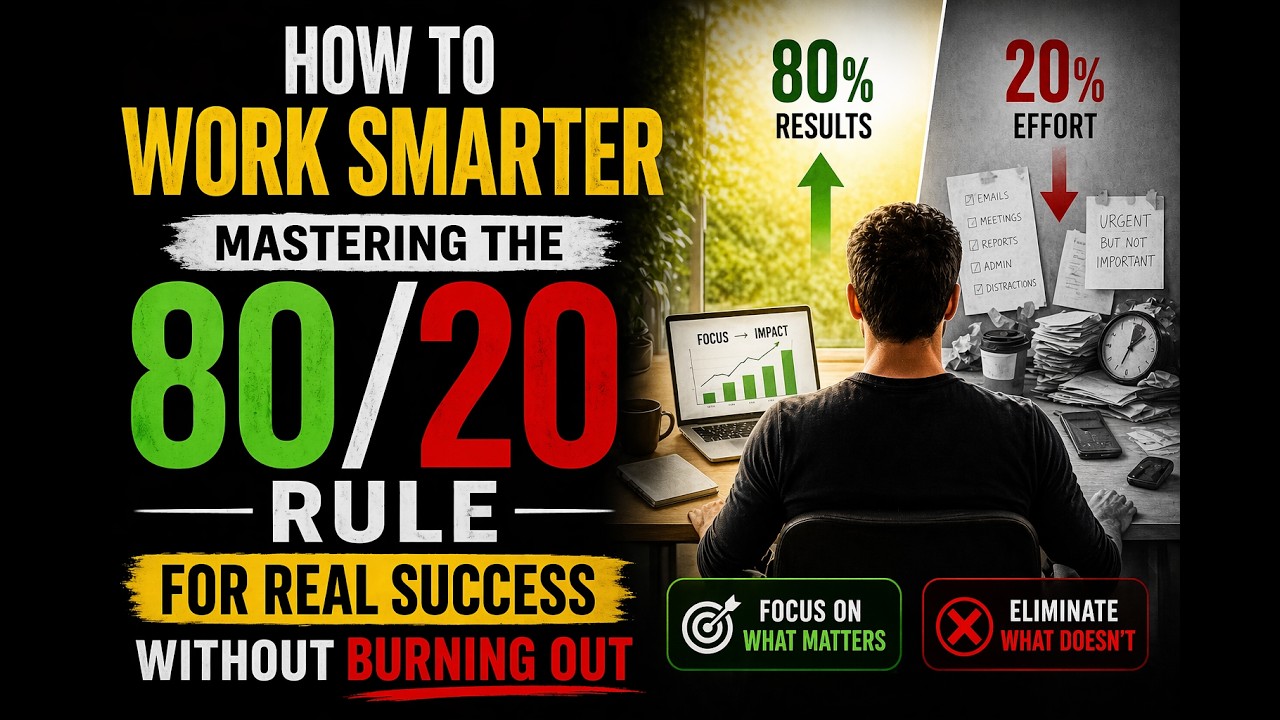 How to Work Smarter - Mastering the 80/20 Rule for Real Success Without Burning Out