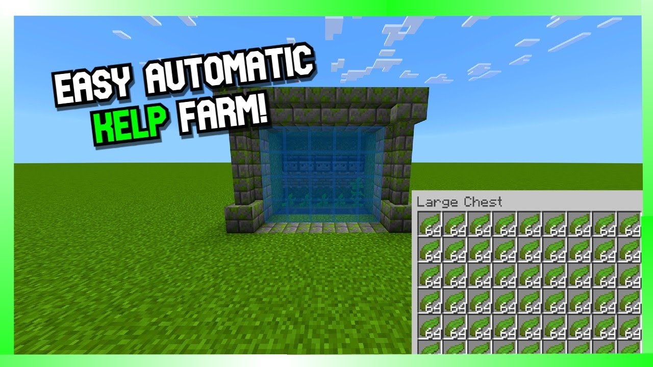 Minecraft: How To Build The Easiest Automatic Kelp Farm! [1.20+] - Minecraft Builders