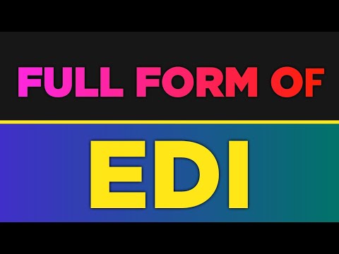 Full form of EDI | EDI ka full form kya hai | EDI full form | Free Learn University