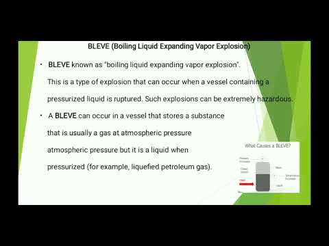 Safety toolbox talk 57 BLEVE (Boiling Liquid Expanding Vapor Explosion)