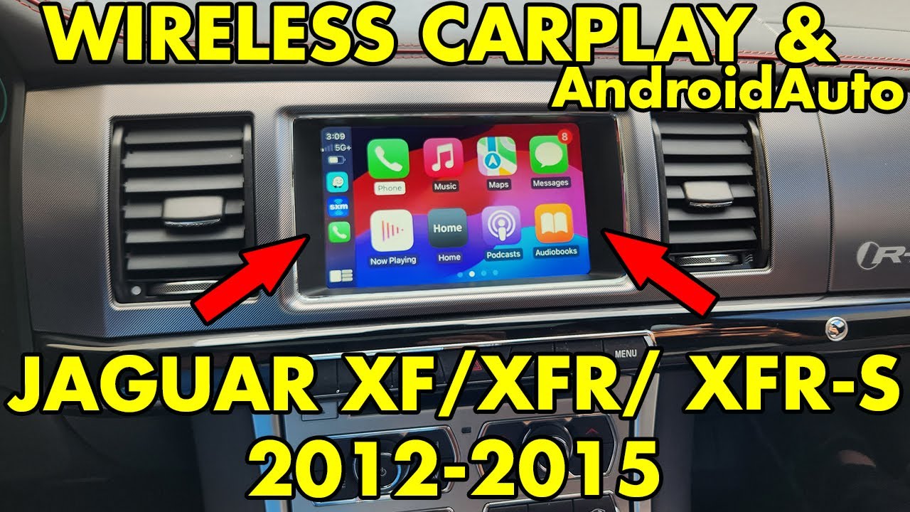 Wireless CarPlay and AndroidAuto in Jaguar XF, XFR, XFR-S 2012, 2013, 2014 and 2015 model years