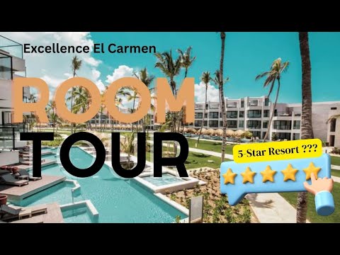 Excellence El Carmen: Junior Suite Swim Up Room Tour (Punta Cana)