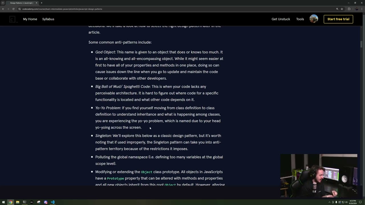 Intermediate Javascript: Design Patterns