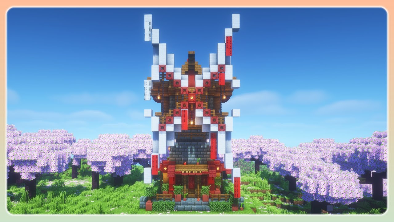 Japanese Windmill - Minecraft Build Tutorial - Minecraft Builders