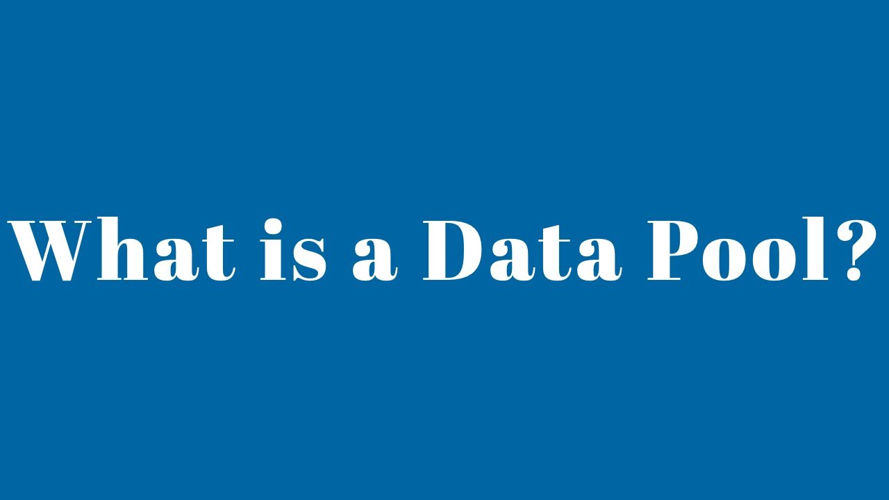 What is the Data Pool? - SQL Server Big Data Clusters