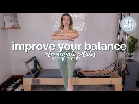 working on balance & stamina on the mat // intermediate chair class on the mat