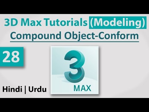 28-Compound Objects - Conform -- 3D Max Full Modeling Tutorials in ...