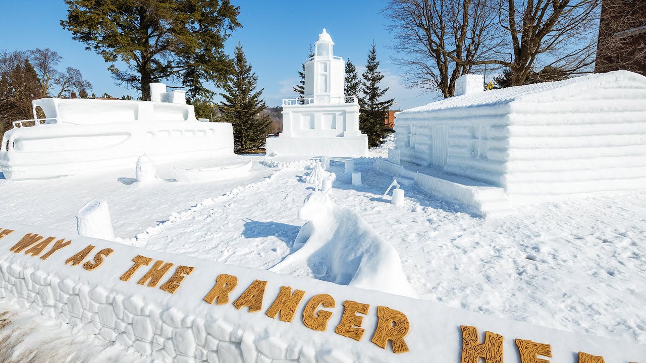 See the 2024 Michigan Tech Winter Carnival Statue Winners