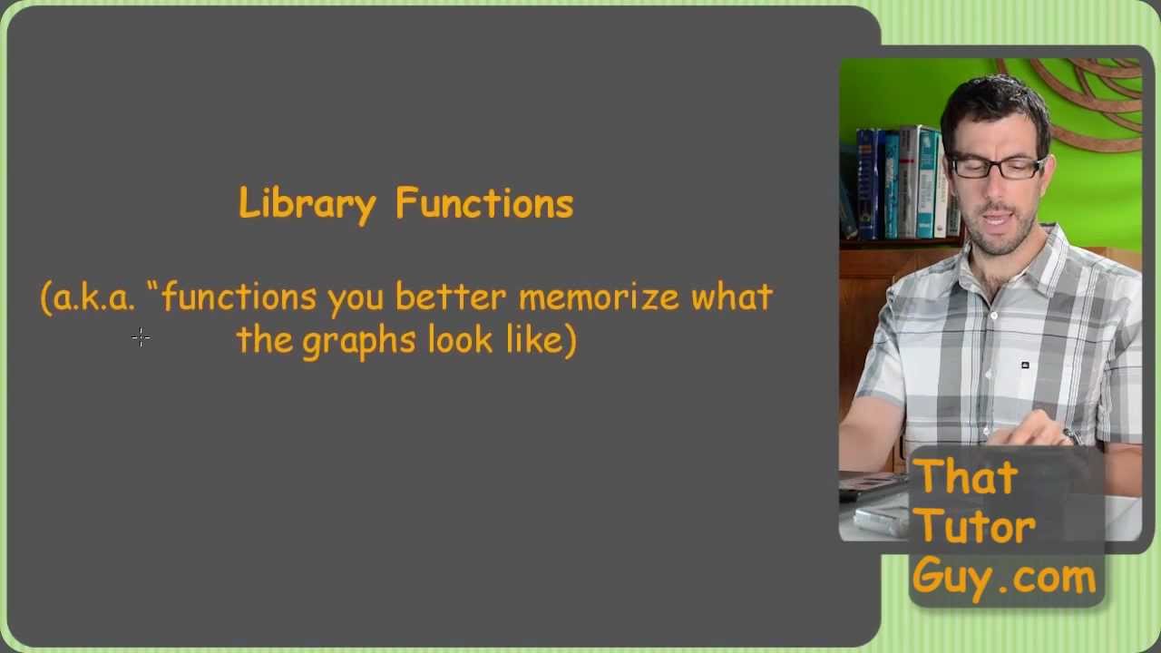Graphing Library Functions & Transformations - ThatTutorGuy.com