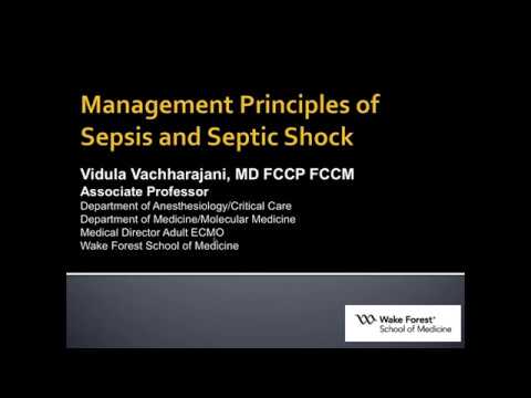 Management principles of sepsis and septic shock
