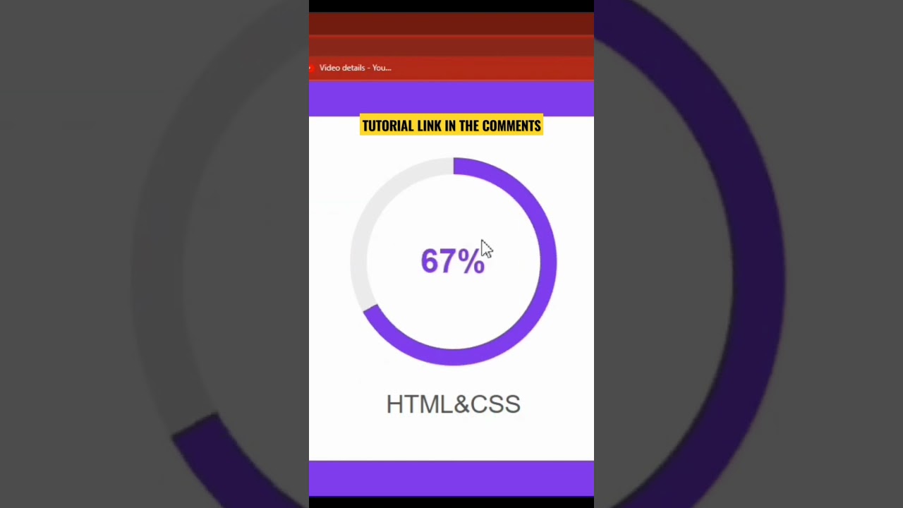 How to make a  circular progress bar using HTML CSS and JavaScript