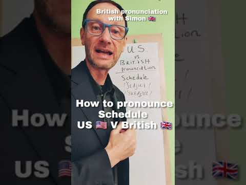 Can you pronounce SCHEDULE? BRITISH🇬🇧 vs. AMERICAN.🇺🇲 Master British pronunciation #learnenglish