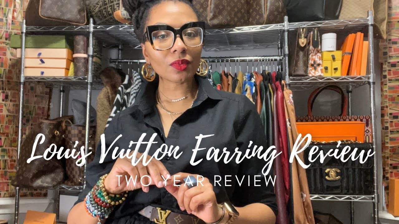 LOUIS VUITTON LOUISE EARRINGS | TWO-YEAR REVIEW |  WORTH IT? REAL GOLD? HAVE THEY TARNISHED?